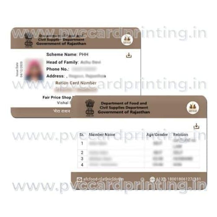 Emergency Numbers PVC Card Kids - PVC CARD PRINTING